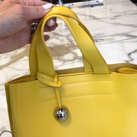 Furla | Bags | Furla Vintage Yellow Handbag With Dust Bag | Poshmark